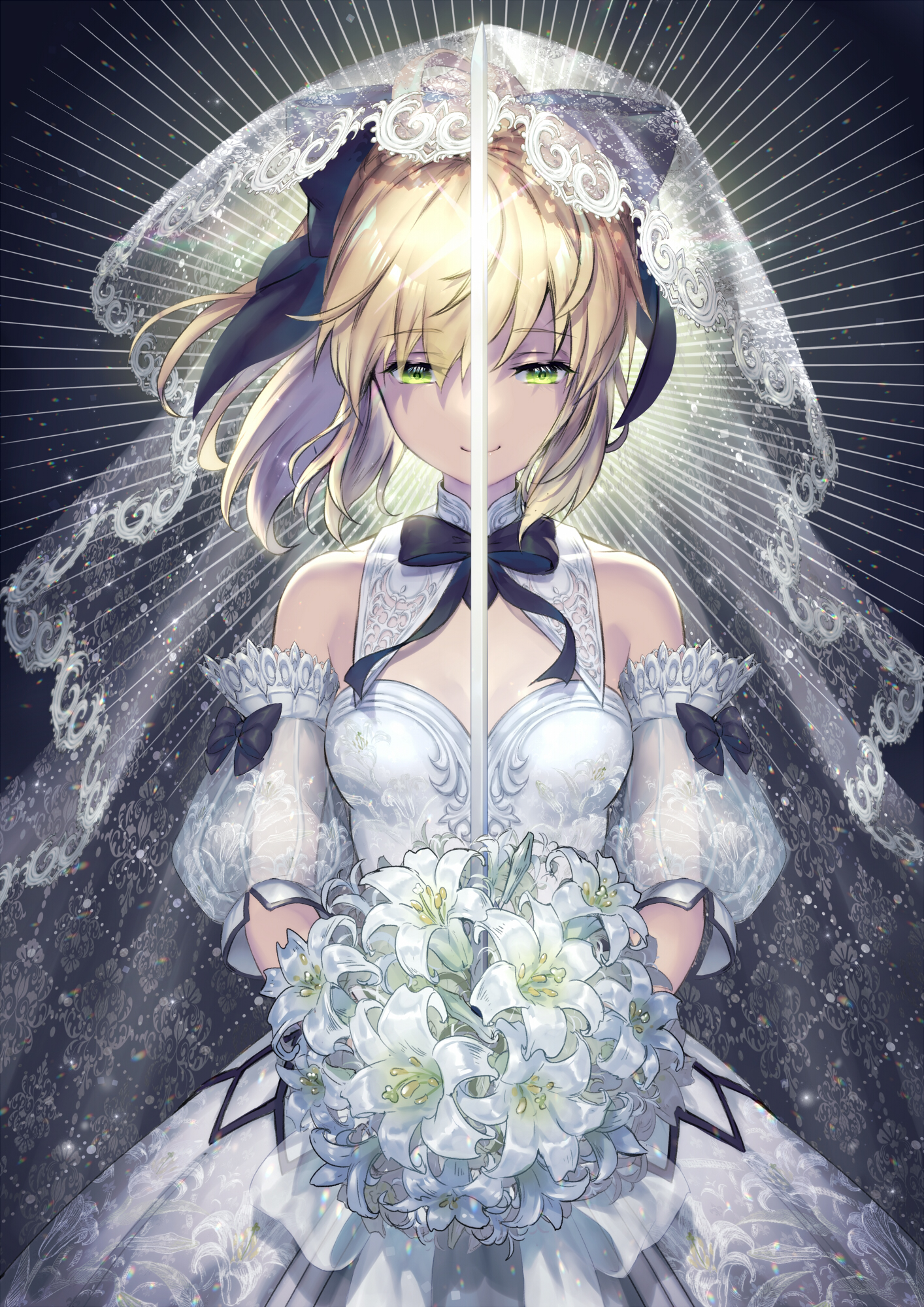 fate/grand order saber saber lily dress tagme wedding dress | #648321 | yande.re